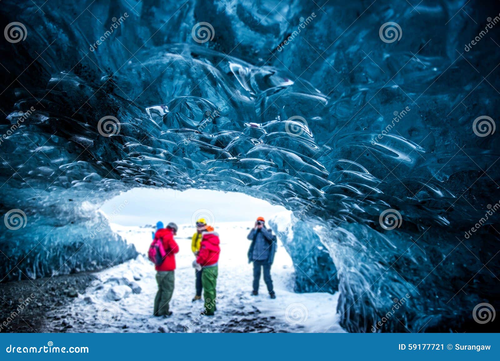 Crystal ice caves iceland stock image. Image of attraction - 59177721