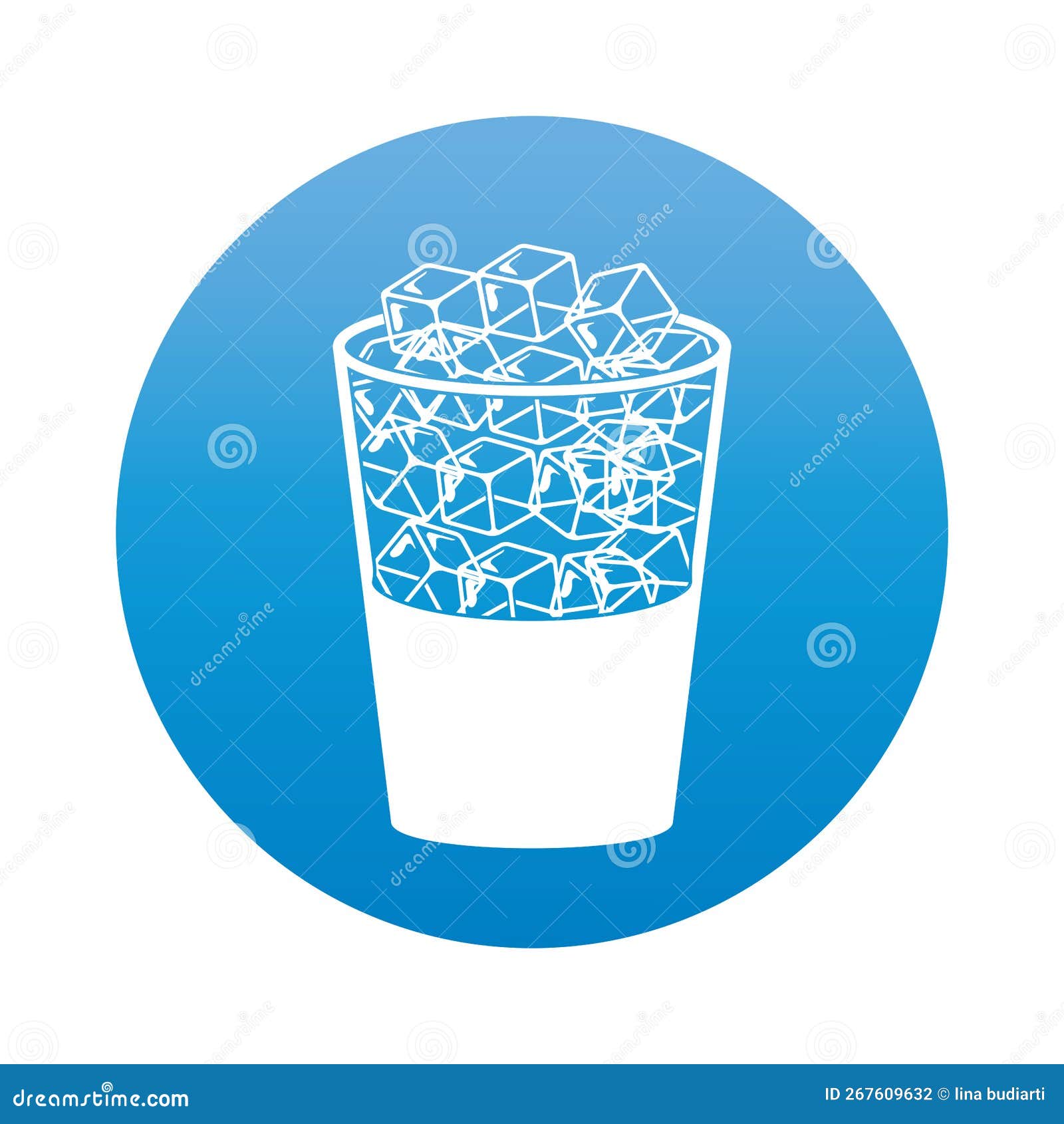 Crystal ice cube icon stock vector. Illustration of drink - 267609632