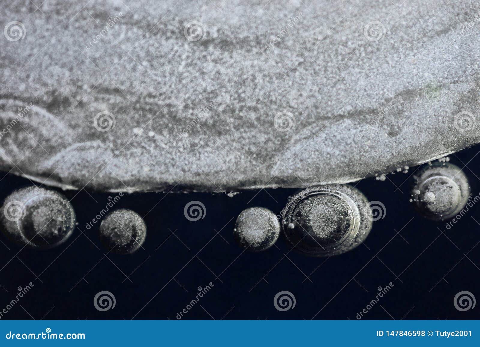 Crystal Ice Texture with Multiple Air Bubbles and Cracks Stock Photo ...
