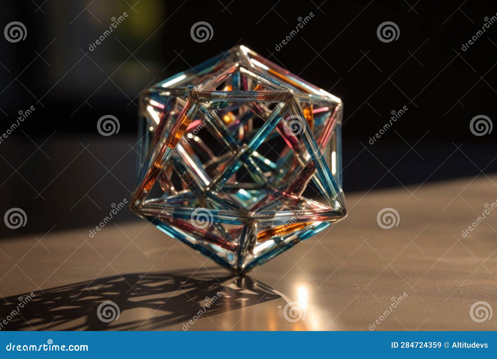A Crystal With An Infinite Number Of Rotational Symmetries Stock ...