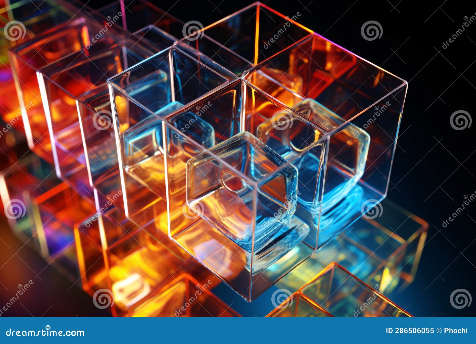 Crystal Lattice of a Solid: Physics and Chemistry in Art Stock ...