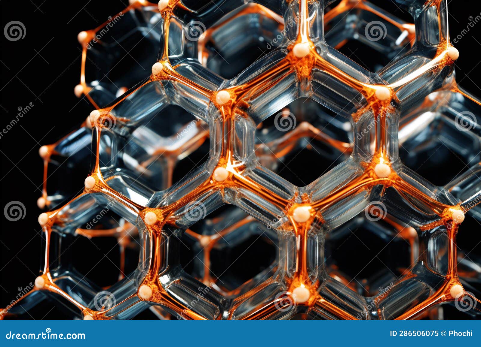 Crystal Lattice of a Solid: Physics and Chemistry in Art Stock ...