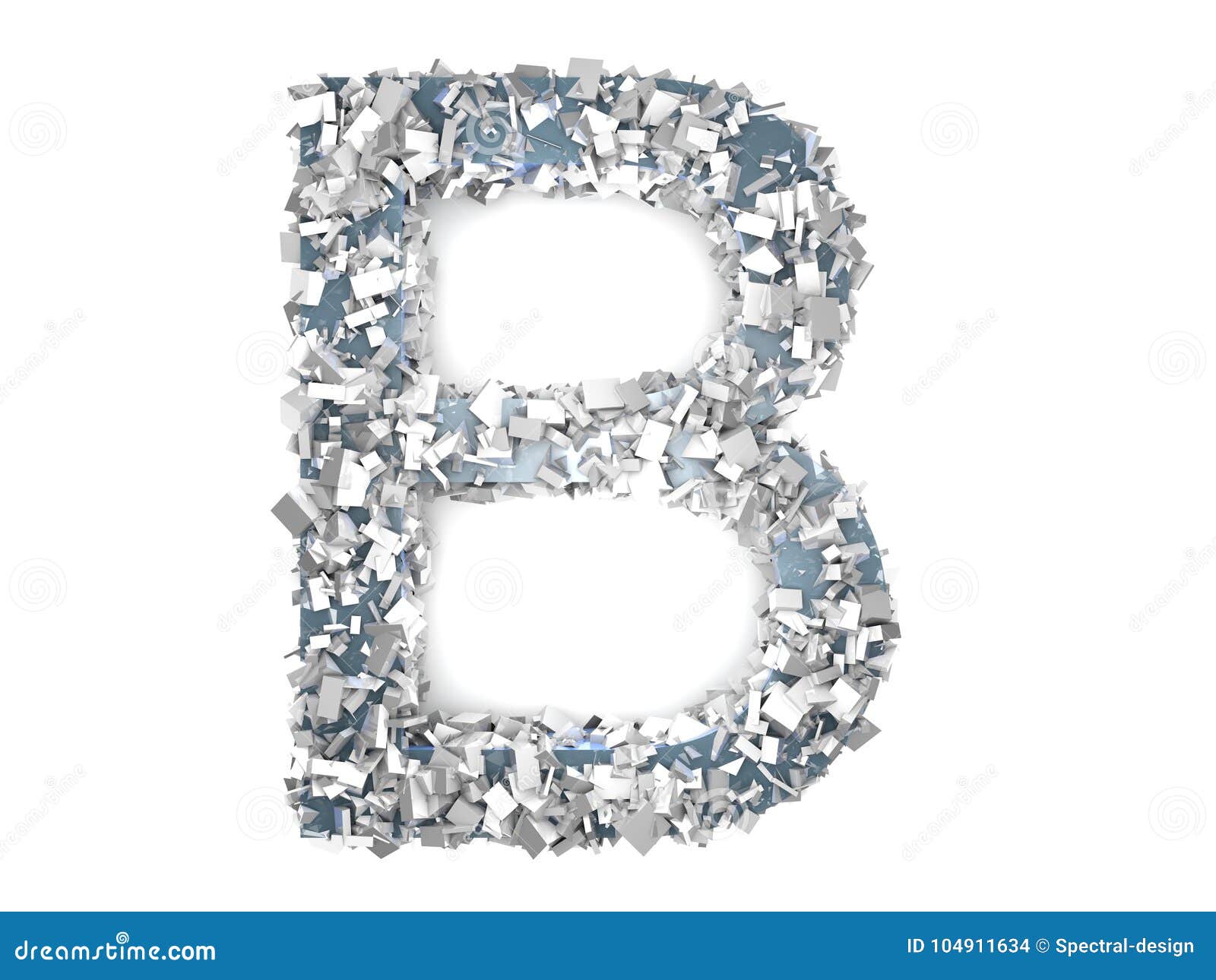 Crystal Letter - B stock de ilustración. Ilustración de platino - 104911634
