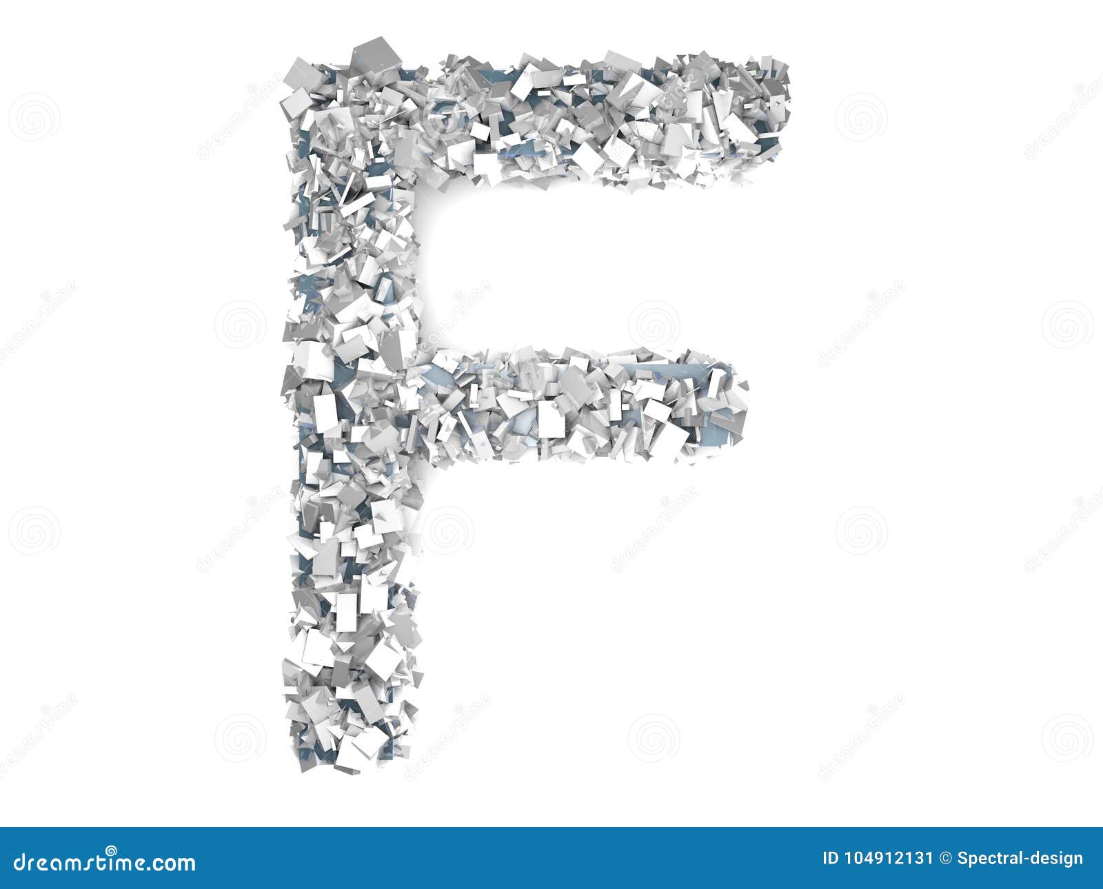 Crystal Letter - F illustrazione di stock. Illustrazione di platino ...