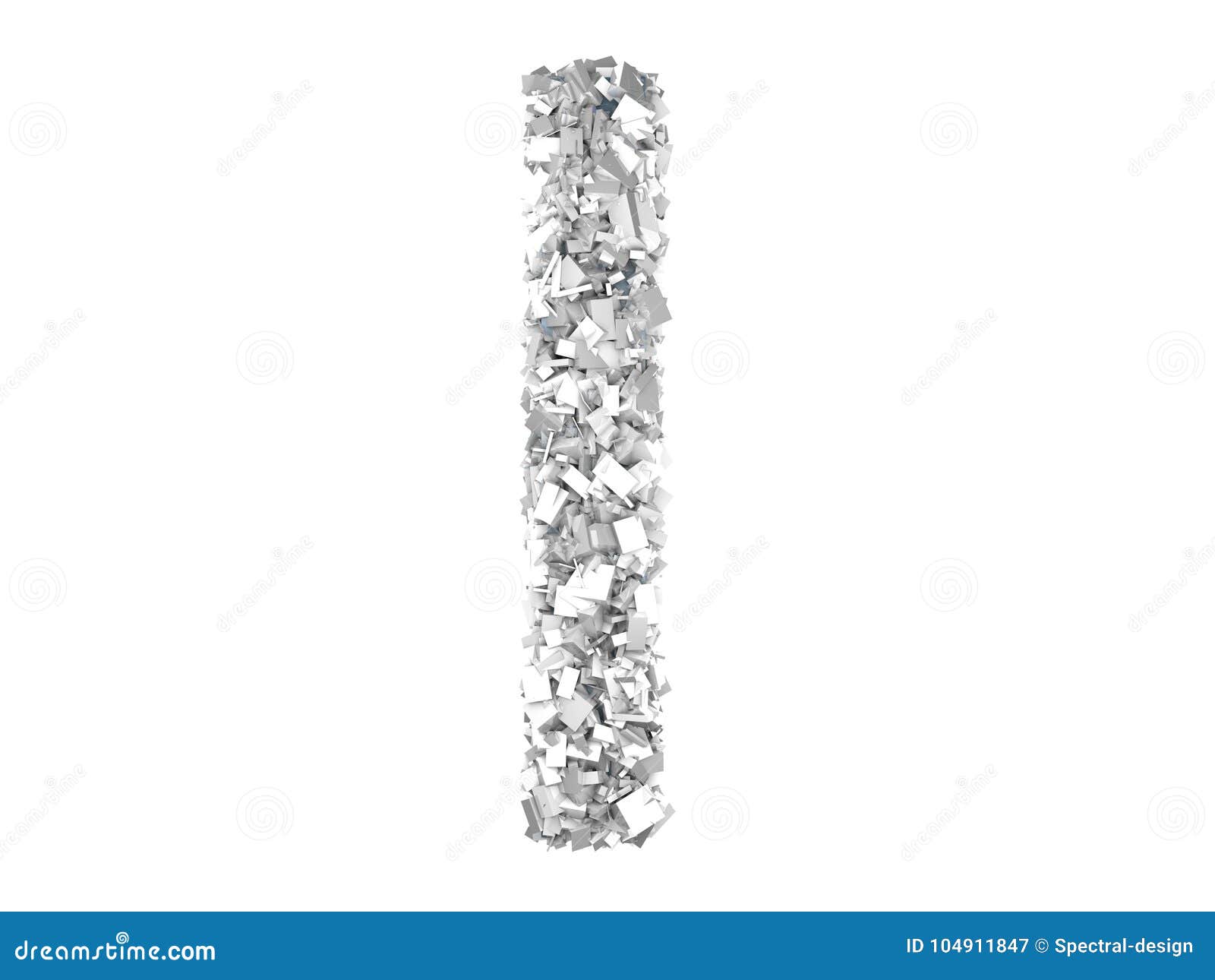 Crystal Letter - I illustration stock. Illustration of chrome - 104911847