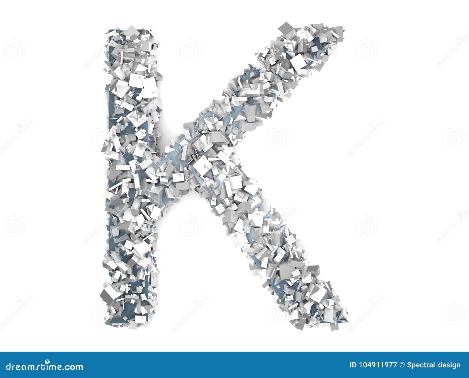 Crystal Letter - K stock de ilustración. Ilustración de rinda - 104911977