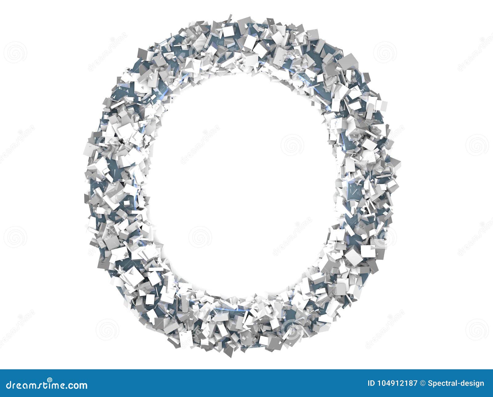 Crystal Letter - O illustration stock. Illustration du chrome - 104912187