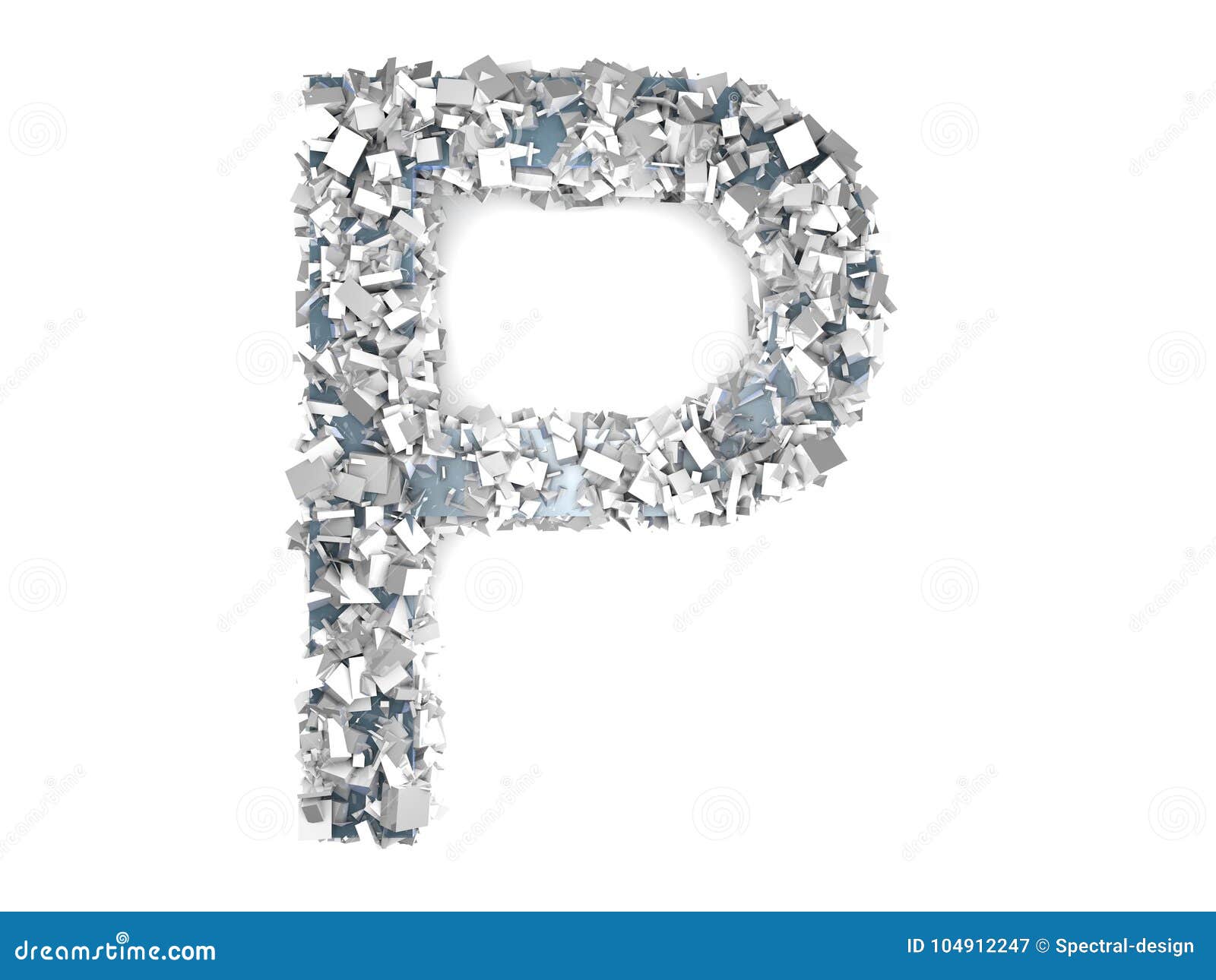 Crystal Letter - P stock de ilustración. Ilustración de mensaje - 104912247