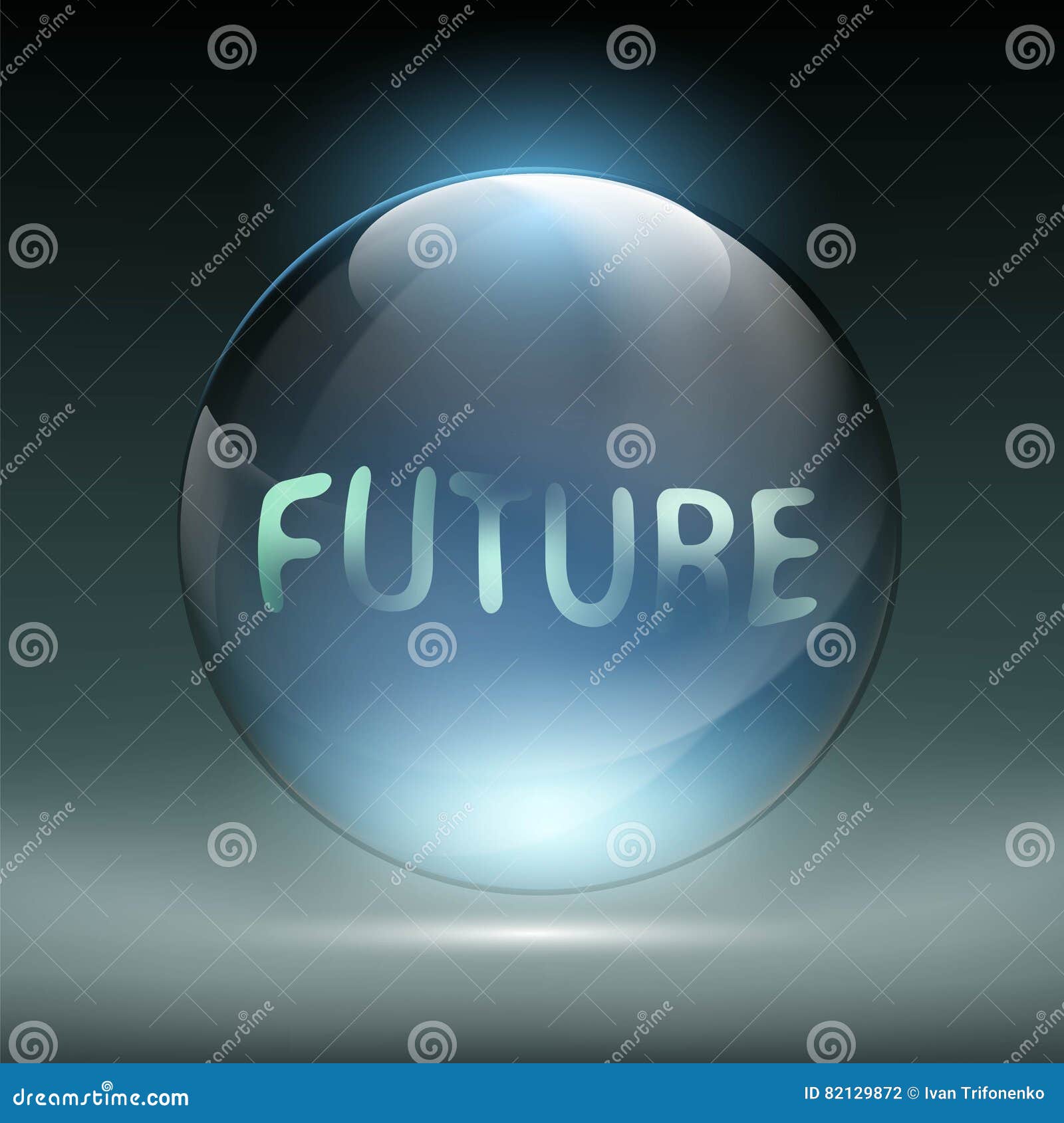 Crystal Magic Ball for Divination. Foretelling the Future Stock Vector ...