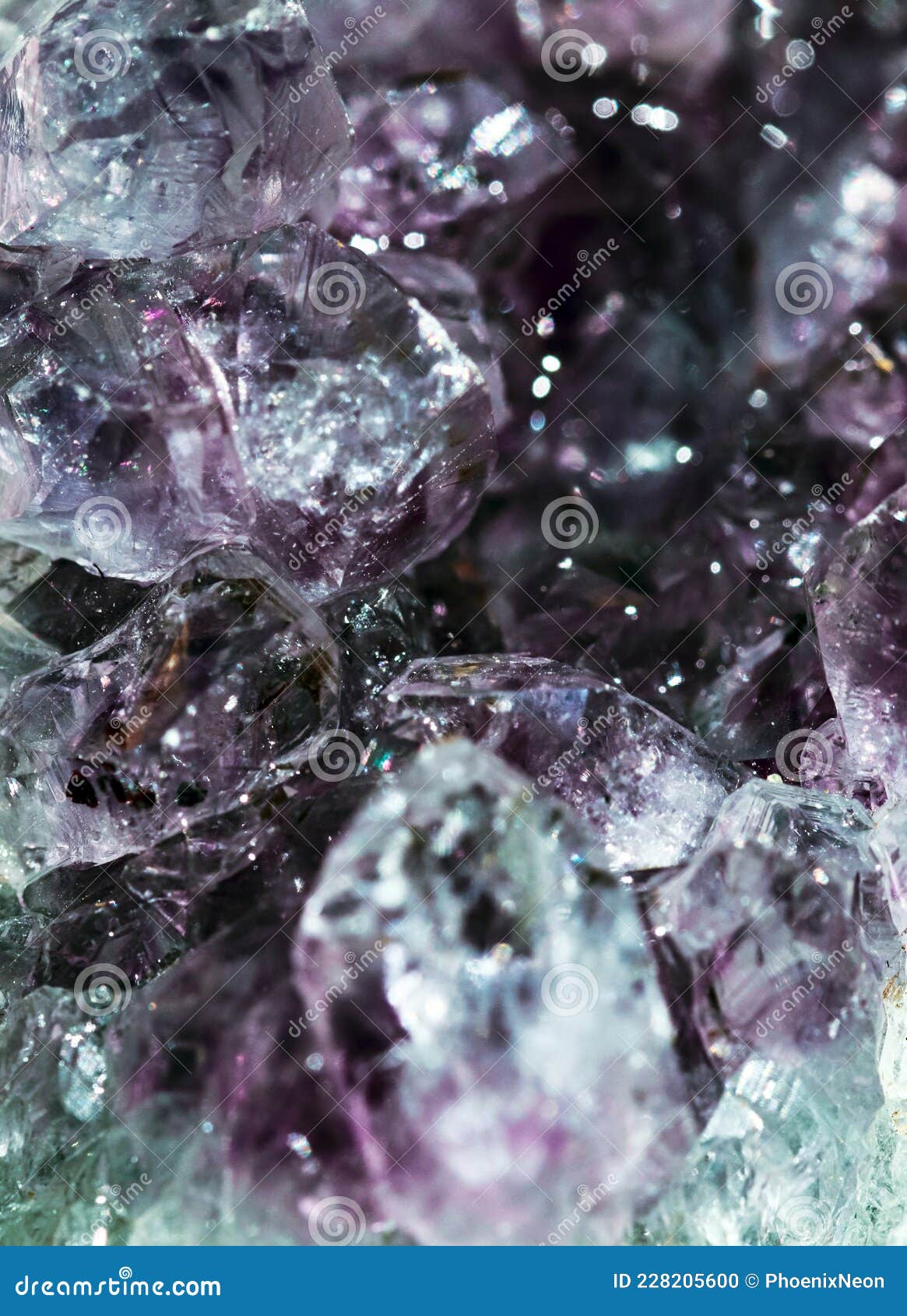 Crystal Magic Quartz Gem Stone. Iridescent Crystals. Sparkly Texture of ...