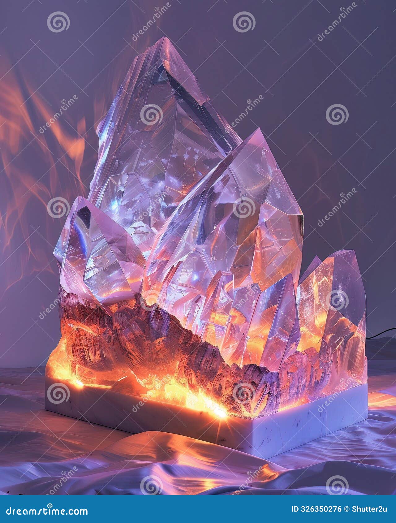 A Crystal Matrix Glowing with Internal Light Symbolizing the ...