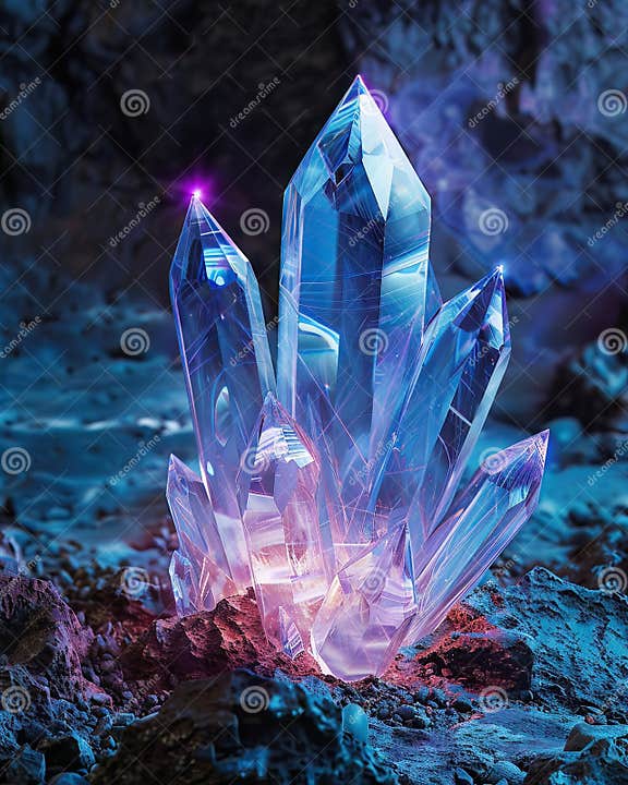 A Crystal Matrix Glowing with Internal Light Symbolizing the ...