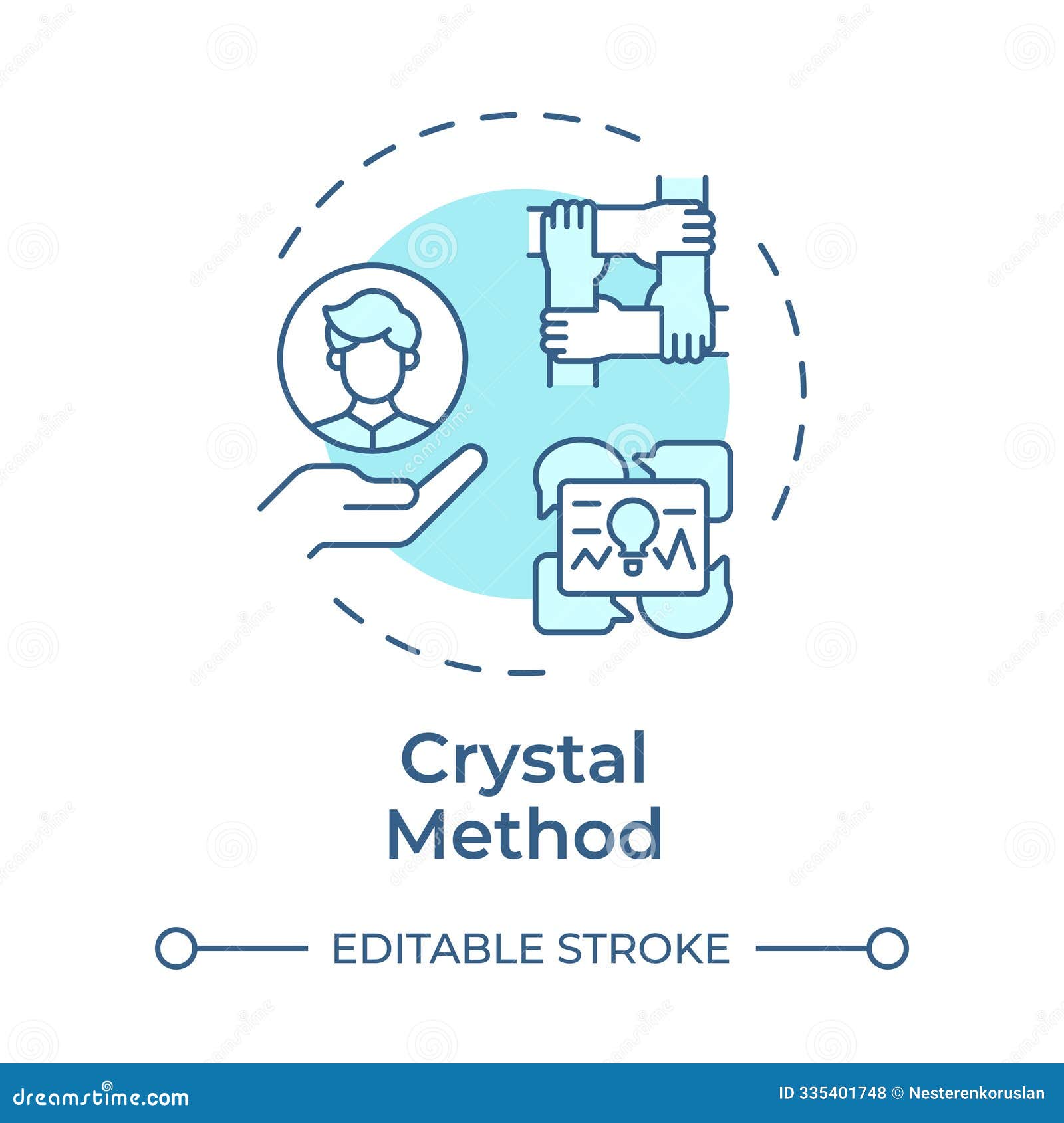 Crystal Method Concept Icon Stock Illustration - Illustration of ...