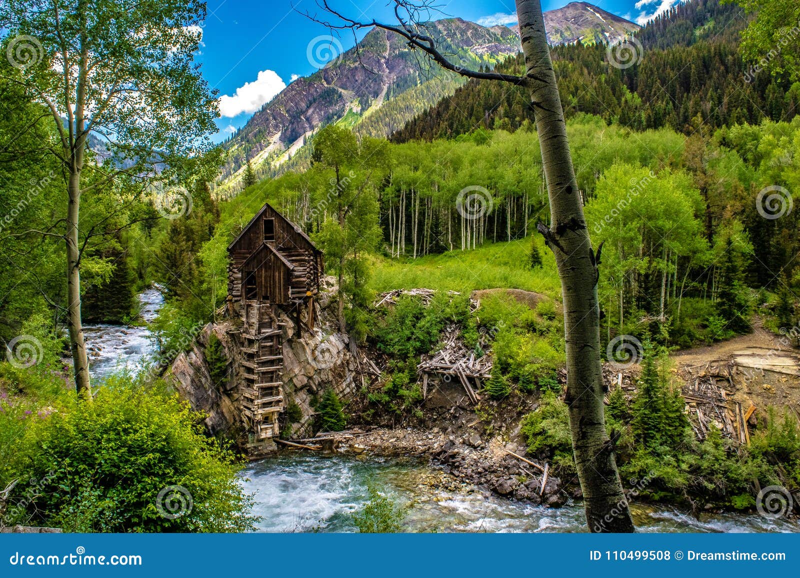 Crystal Mill in Marble, Colorado Stock Photo - Image of river, color ...
