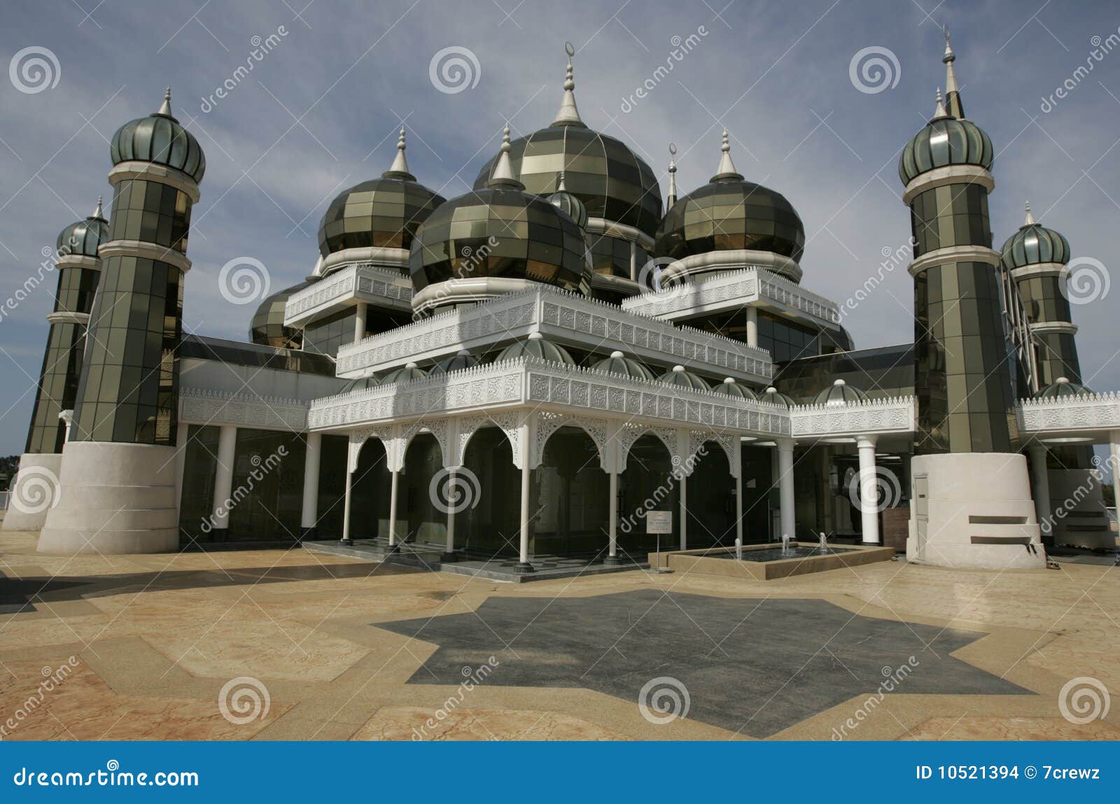 The Crystal Mosque stock photo. Image of crystal, islam - 10521394