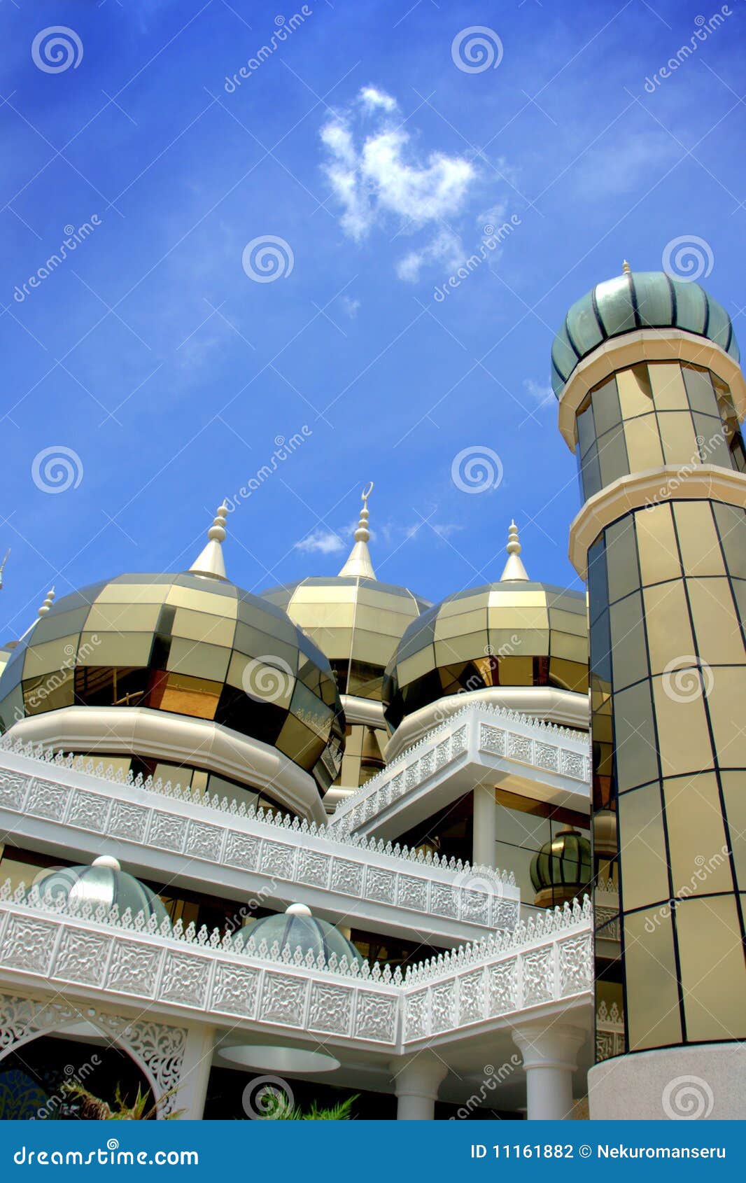 Crystal mosque stock photo. Image of blue, malaysia, pulau - 11161882
