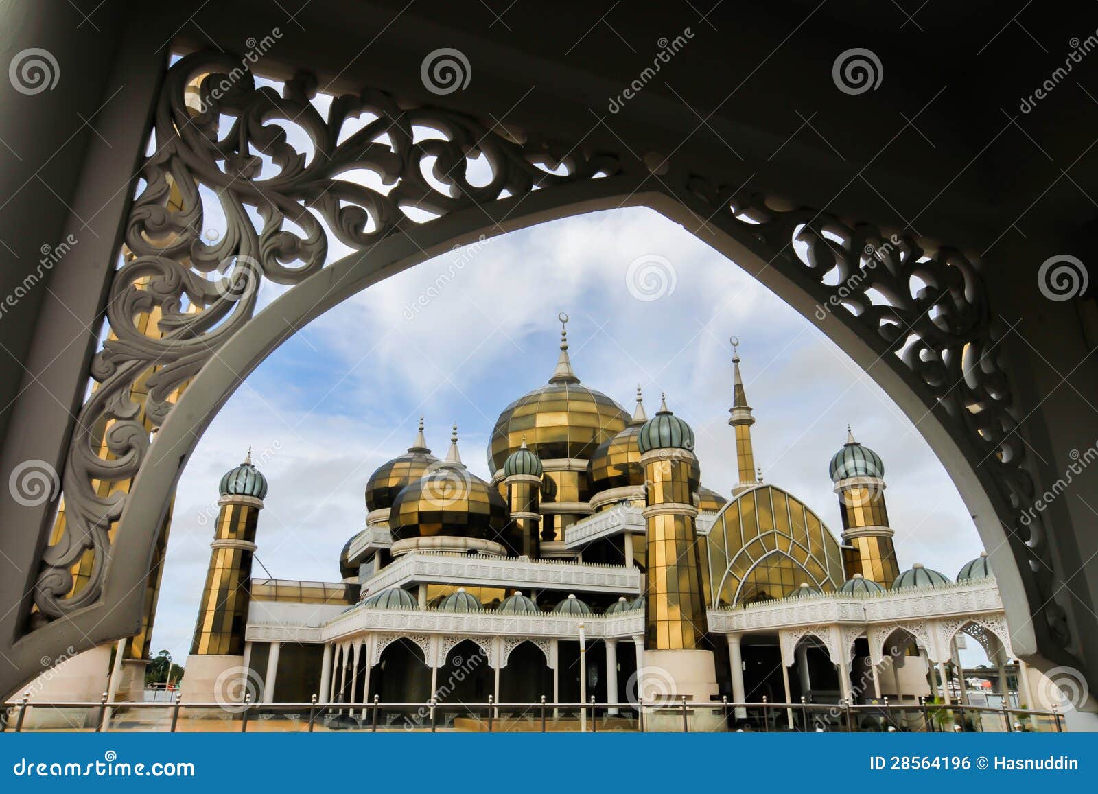 Crystal Mosque stock photo. Image of mosque, malay, culture - 28564196