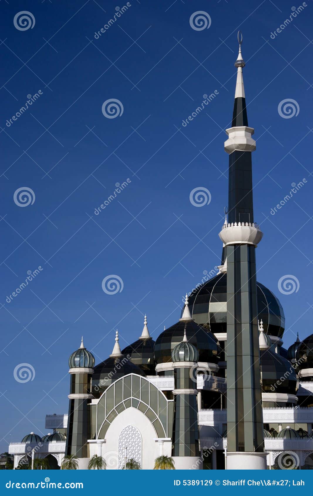 Crystal Mosque stock image. Image of malaysia, unique - 5389129