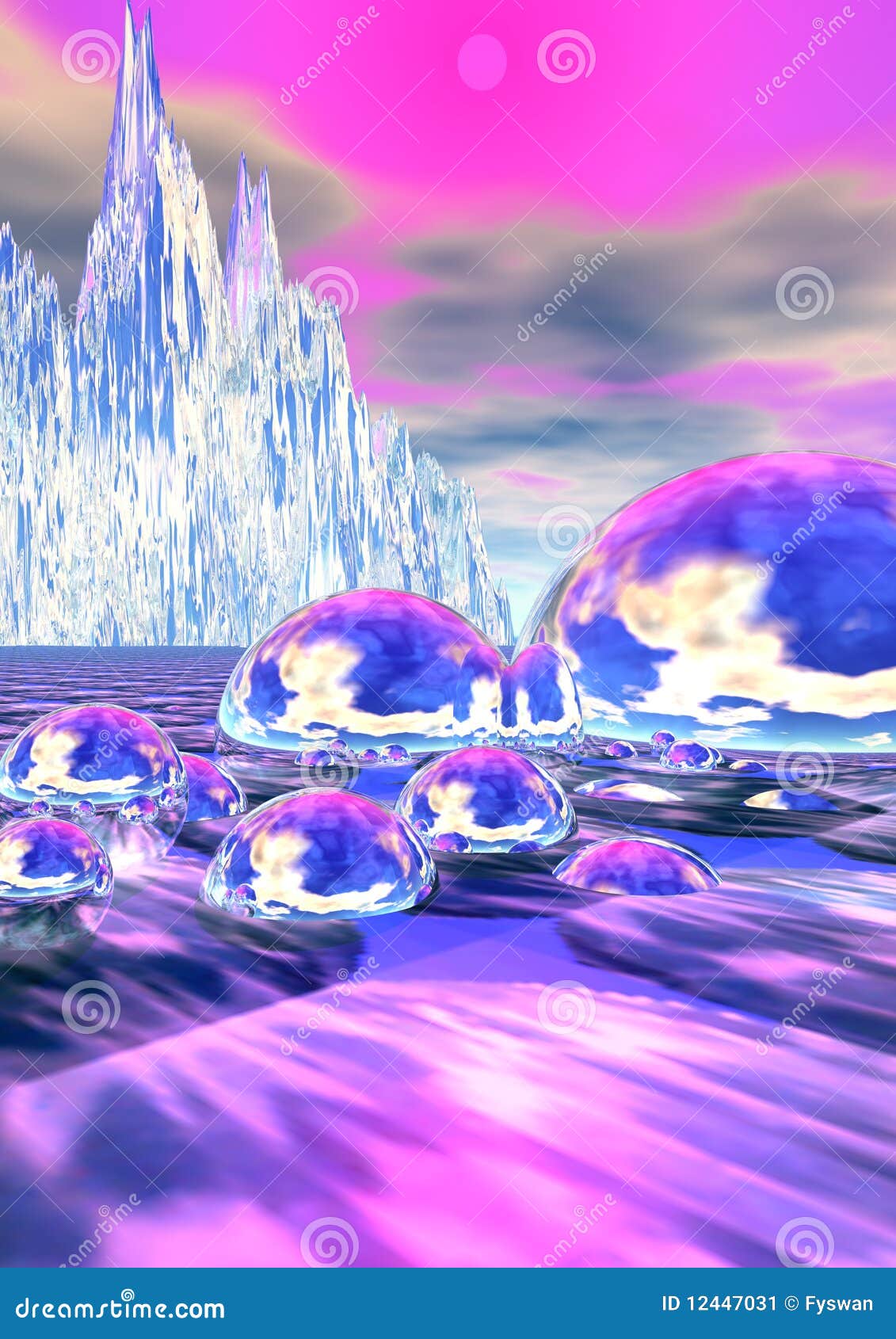 Crystal Mountains stock illustration. Illustration of colorful - 12447031