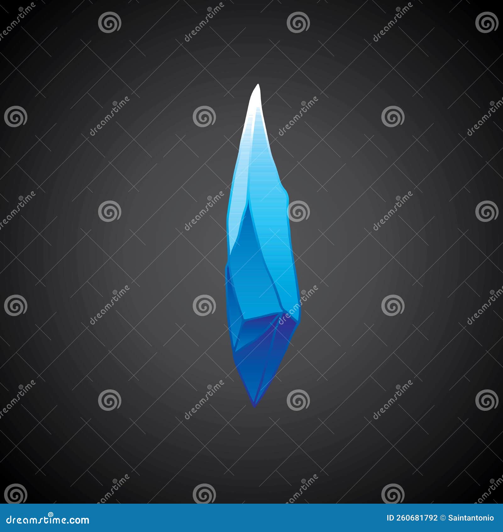 Crystal or Natural Mineral Gemstone. Game UI Icon Stock Vector ...