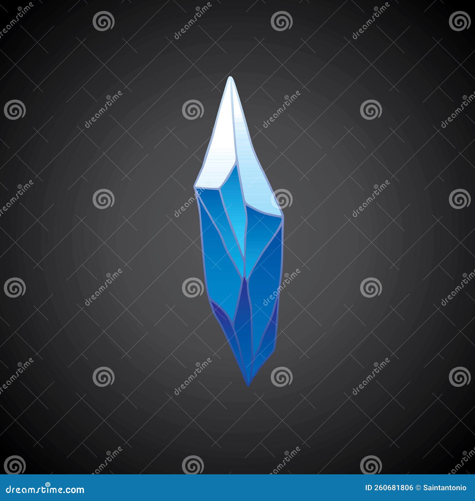Crystal or Natural Mineral Gemstone. Game UI Icon Stock Vector ...
