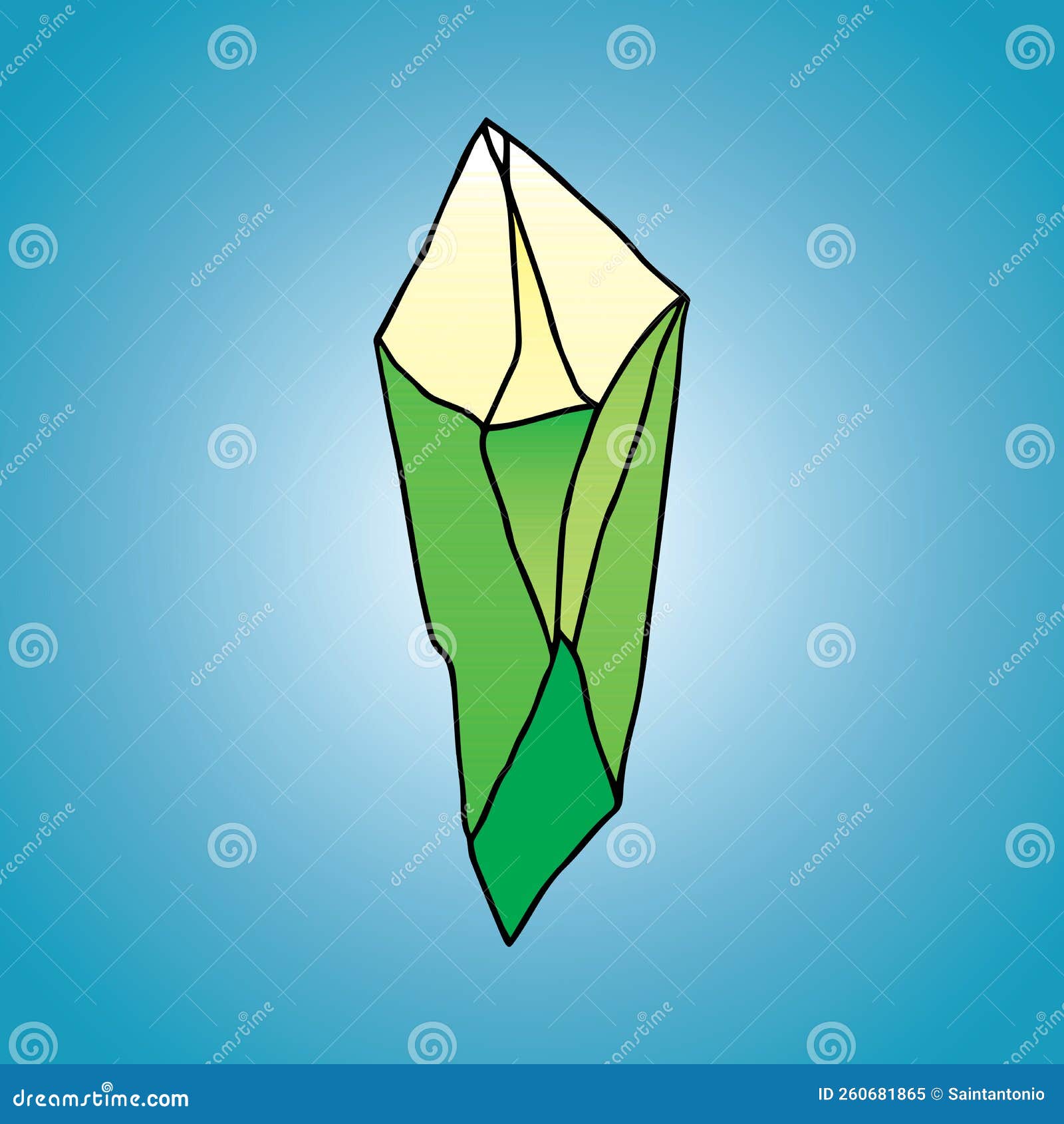 Crystal or Natural Mineral Gemstone. Game UI Icon Stock Vector ...