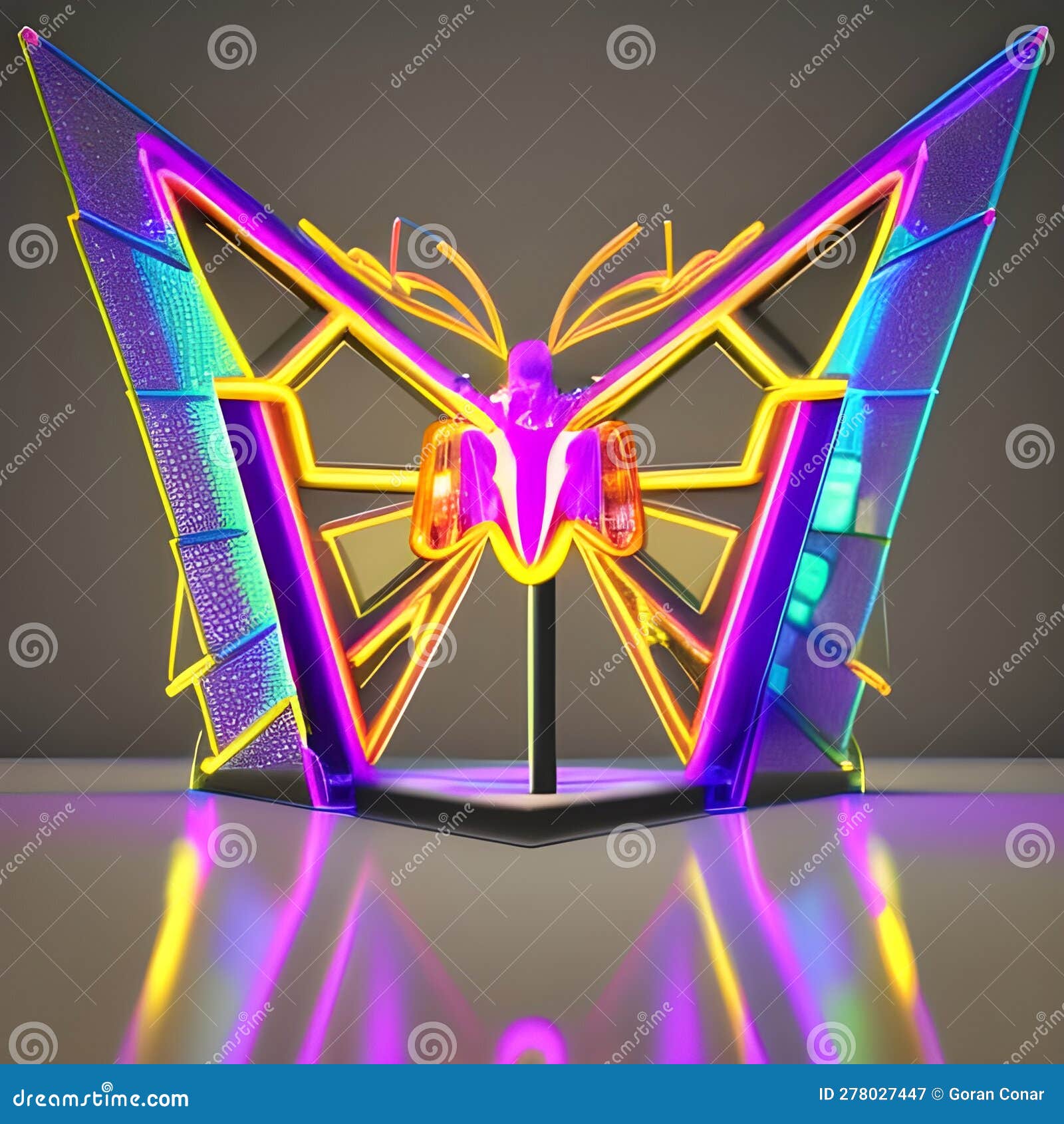 Crystal Neon Cave Abstract Background Stock Image | CartoonDealer.com ...