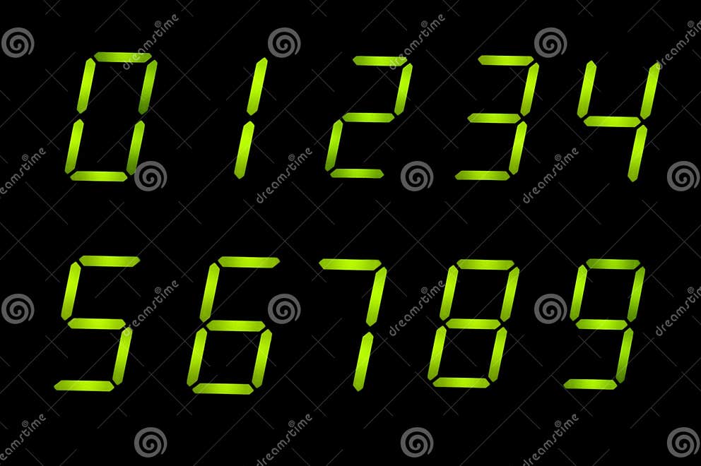 Crystal numbers stock image. Image of clock, numerical - 6266199