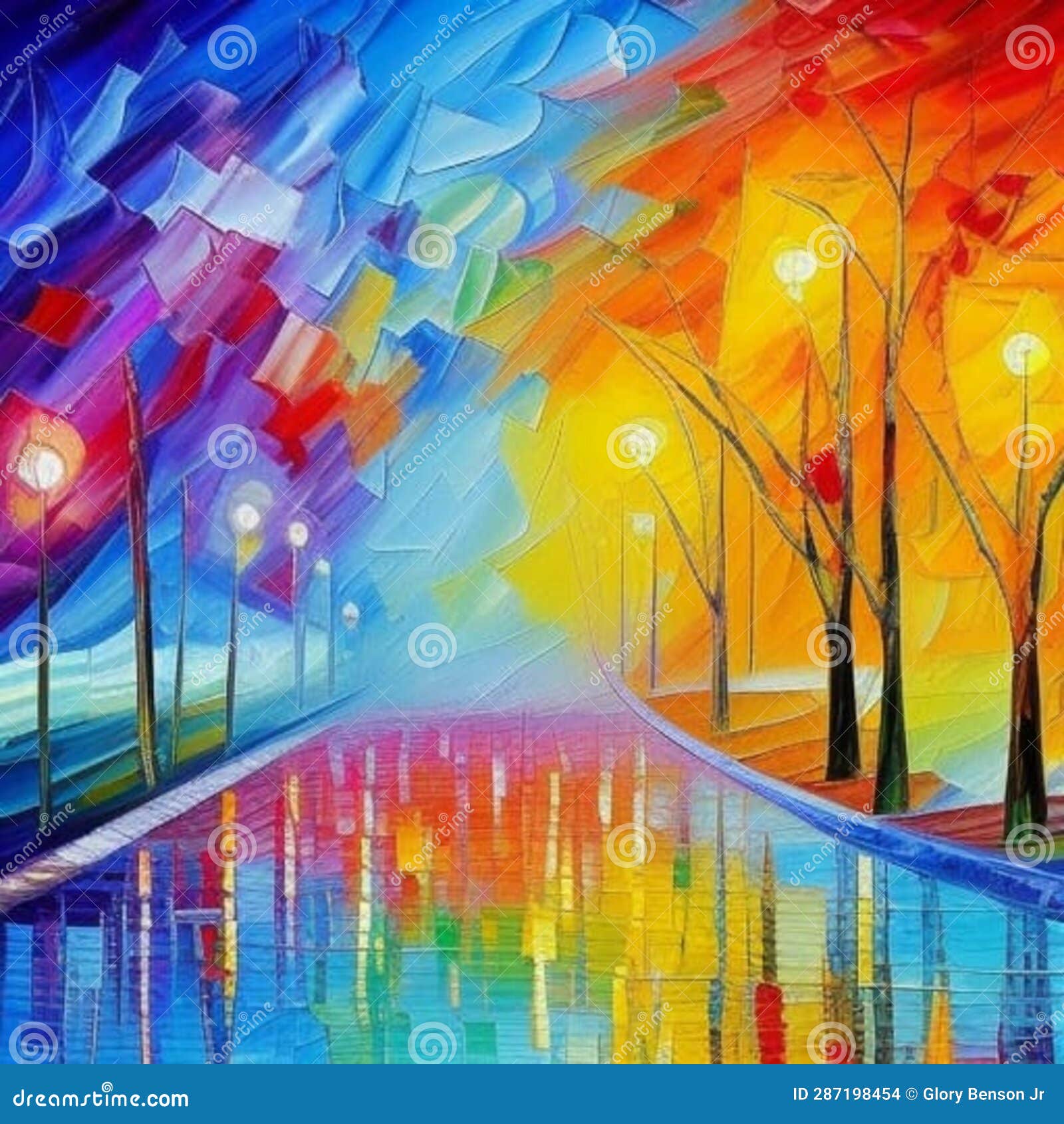 Crystal Objects, Buildings and Street Stock Illustration - Illustration ...