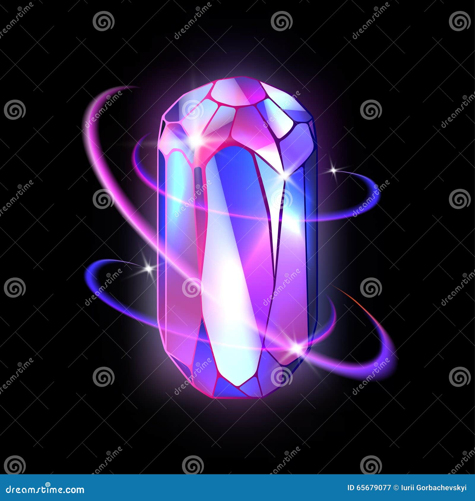 Crystal stock vector. Illustration of particles, quark - 65679077