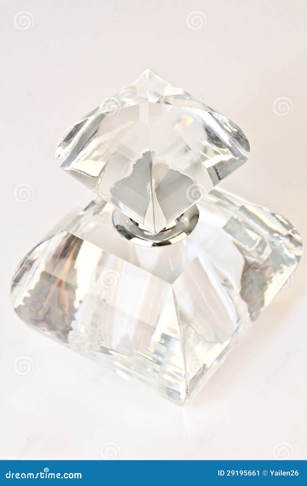Crystal perfume bottle stock image. Image of reflective - 29195661