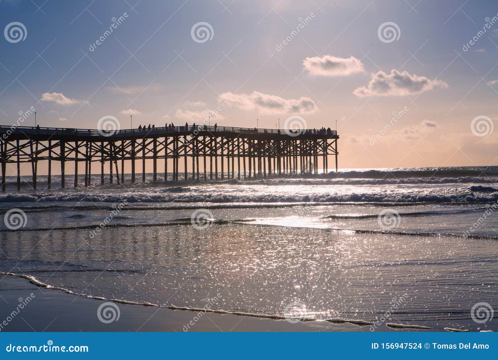 Crystal pier in San Diego stock photo. Image of california - 156947524