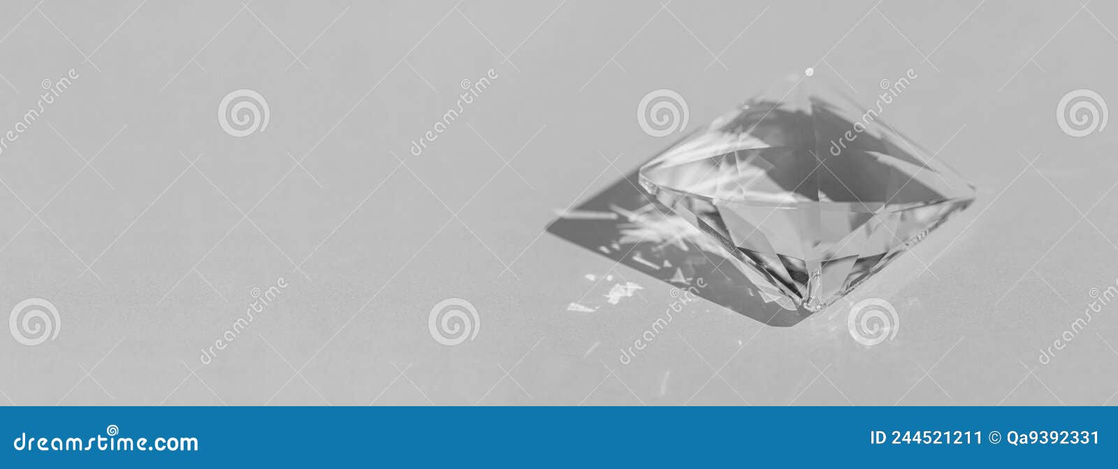 Crystal Prism with Light Diffraction of Spectrum Colours and Reflection ...