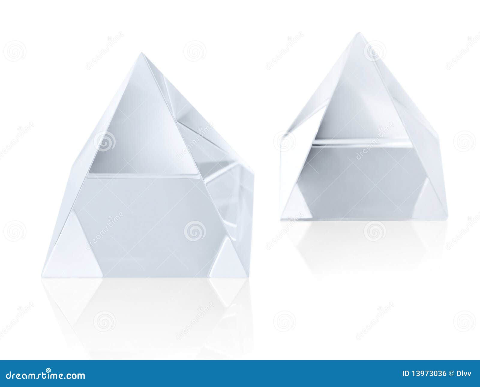 Crystal pyramids stock photo. Image of close, background - 13973036