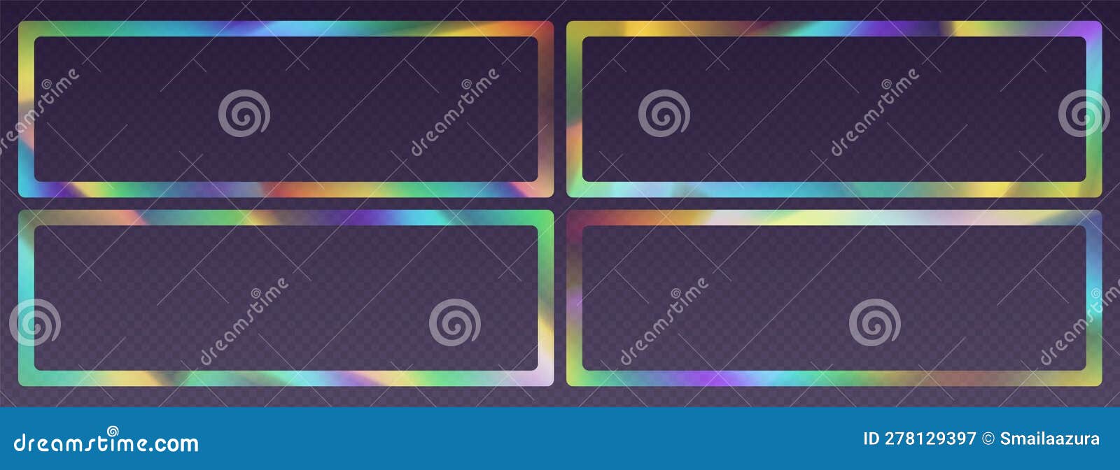 Crystal Refraction Frame, Rainbow Sunlight Border, Prism Light Effect ...
