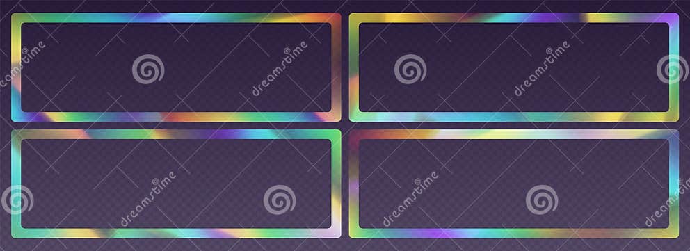 Crystal Refraction Frame, Rainbow Sunlight Border, Prism Light Effect ...