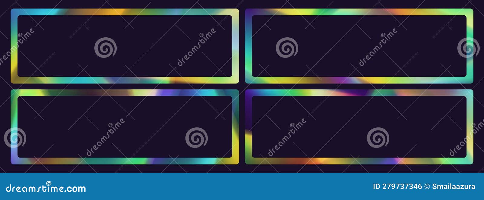 Crystal Refraction Frame, Rainbow Sunlight Border, Prism Light Effect ...