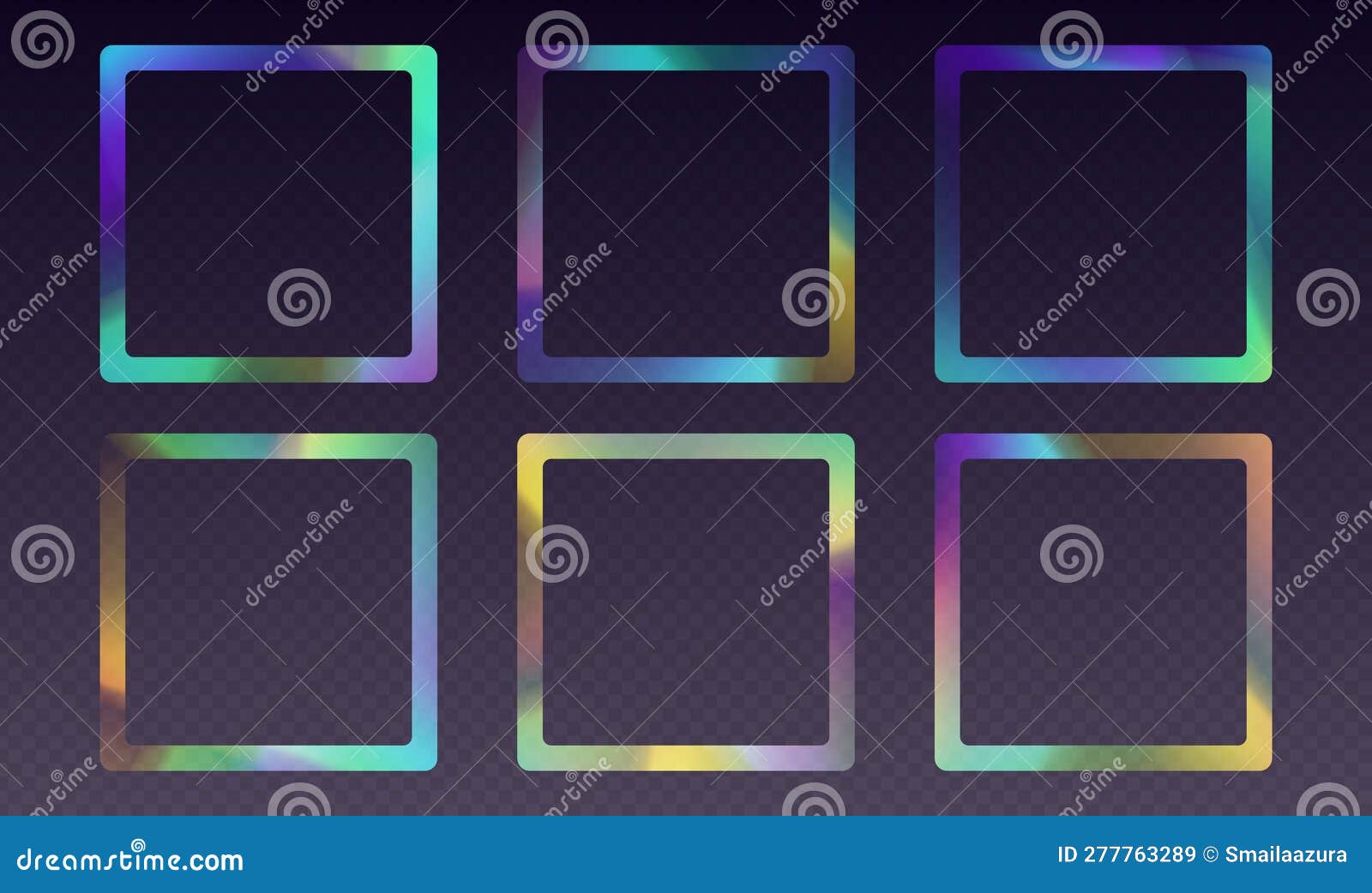 Crystal Refraction Frame, Rainbow Sunlight Border, Prism Light Effect ...
