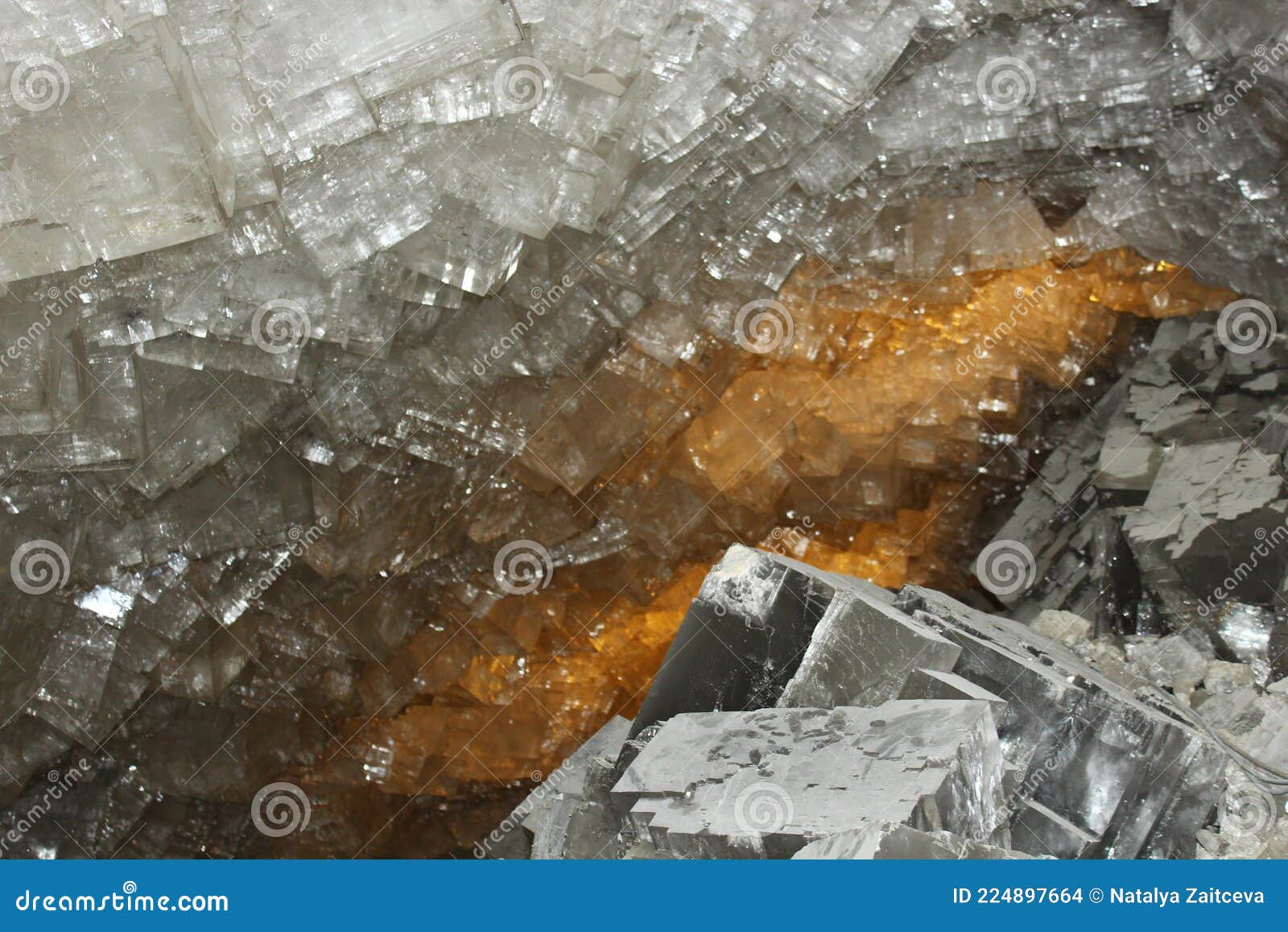 Crystal salt cave stock photo. Image of underground - 224897664