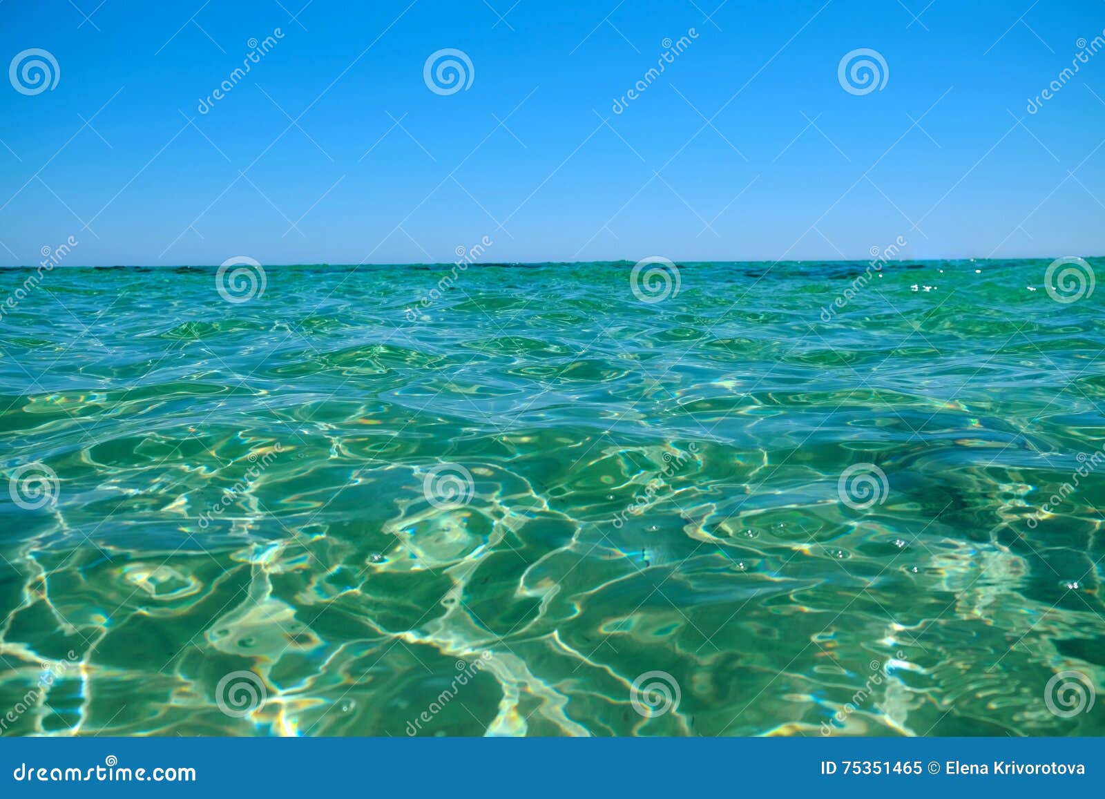 Crystal sea water. stock image. Image of corfu, ocean - 75351465