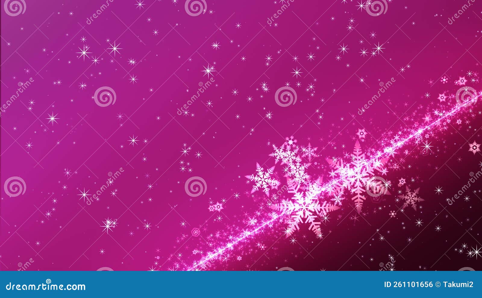 Crystal of Snow and Glitter Flutter on a Colored Background Stock ...
