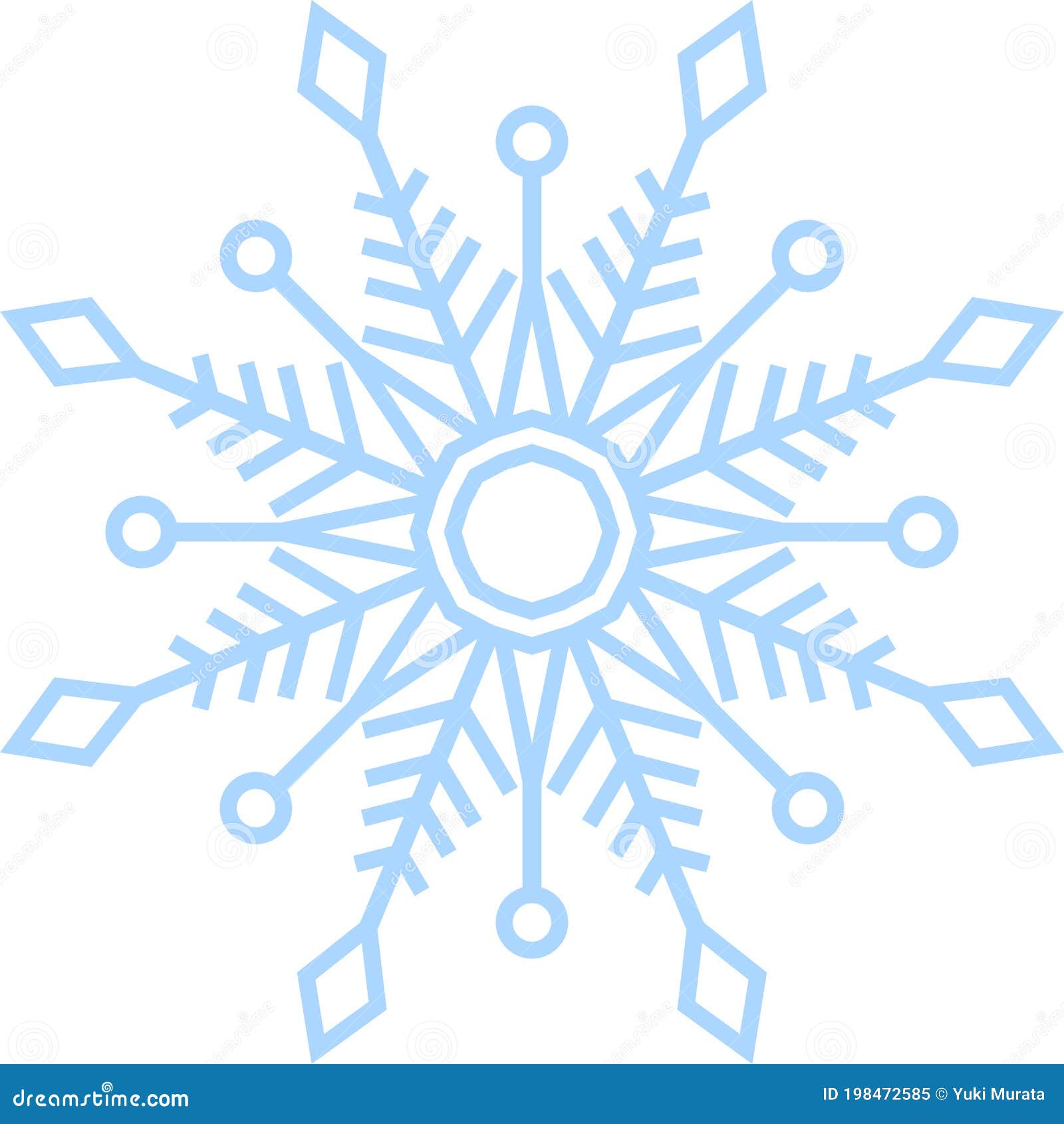 Crystal of snow stock vector. Illustration of star, season - 198472585