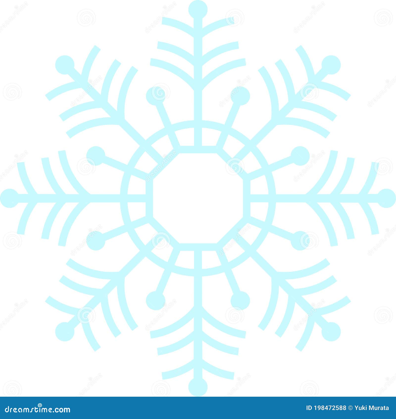 Crystal of snow stock vector. Illustration of material - 198472588