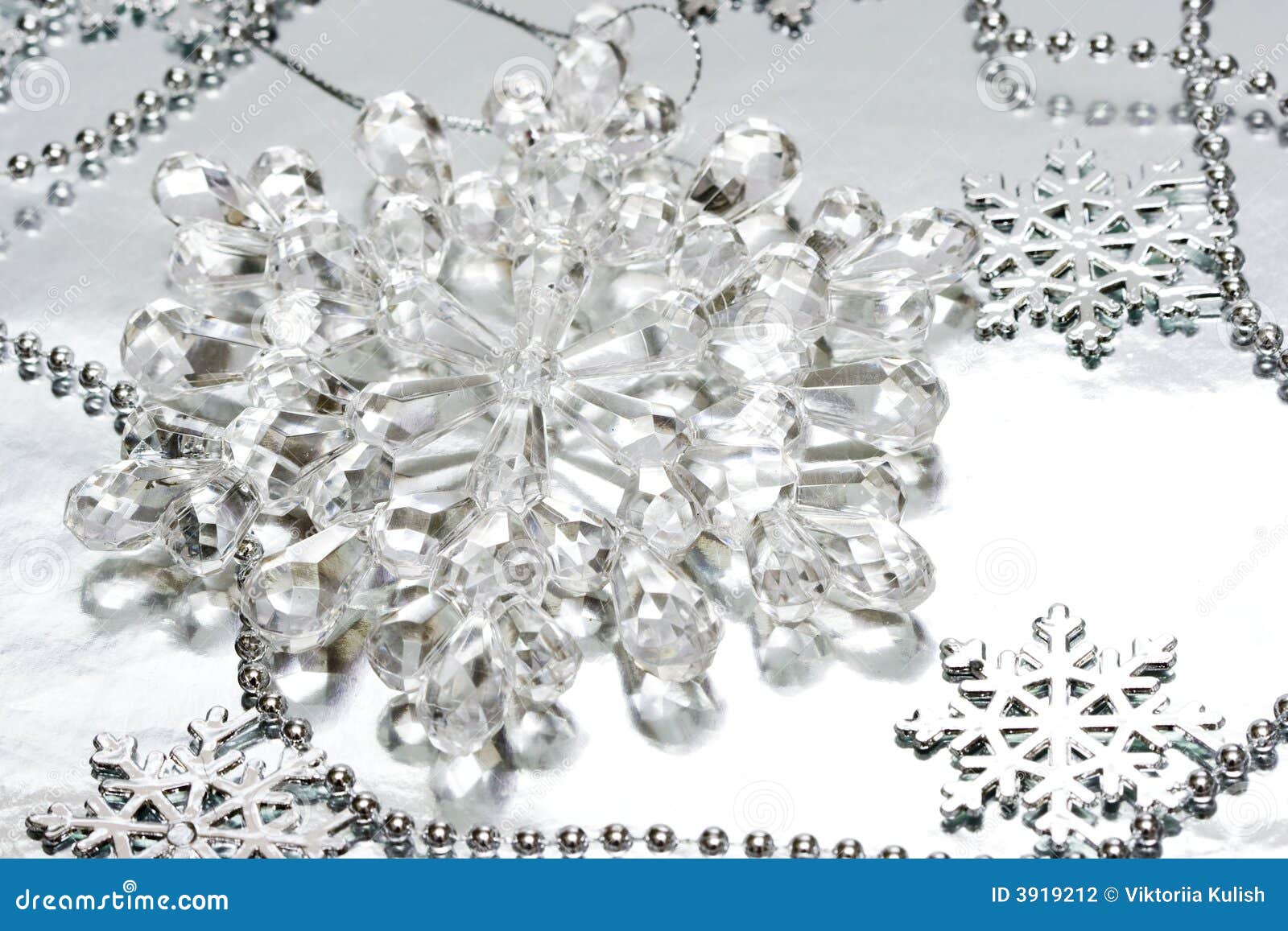Crystal snowflake stock photo. Image of ball, party, glass - 3919212