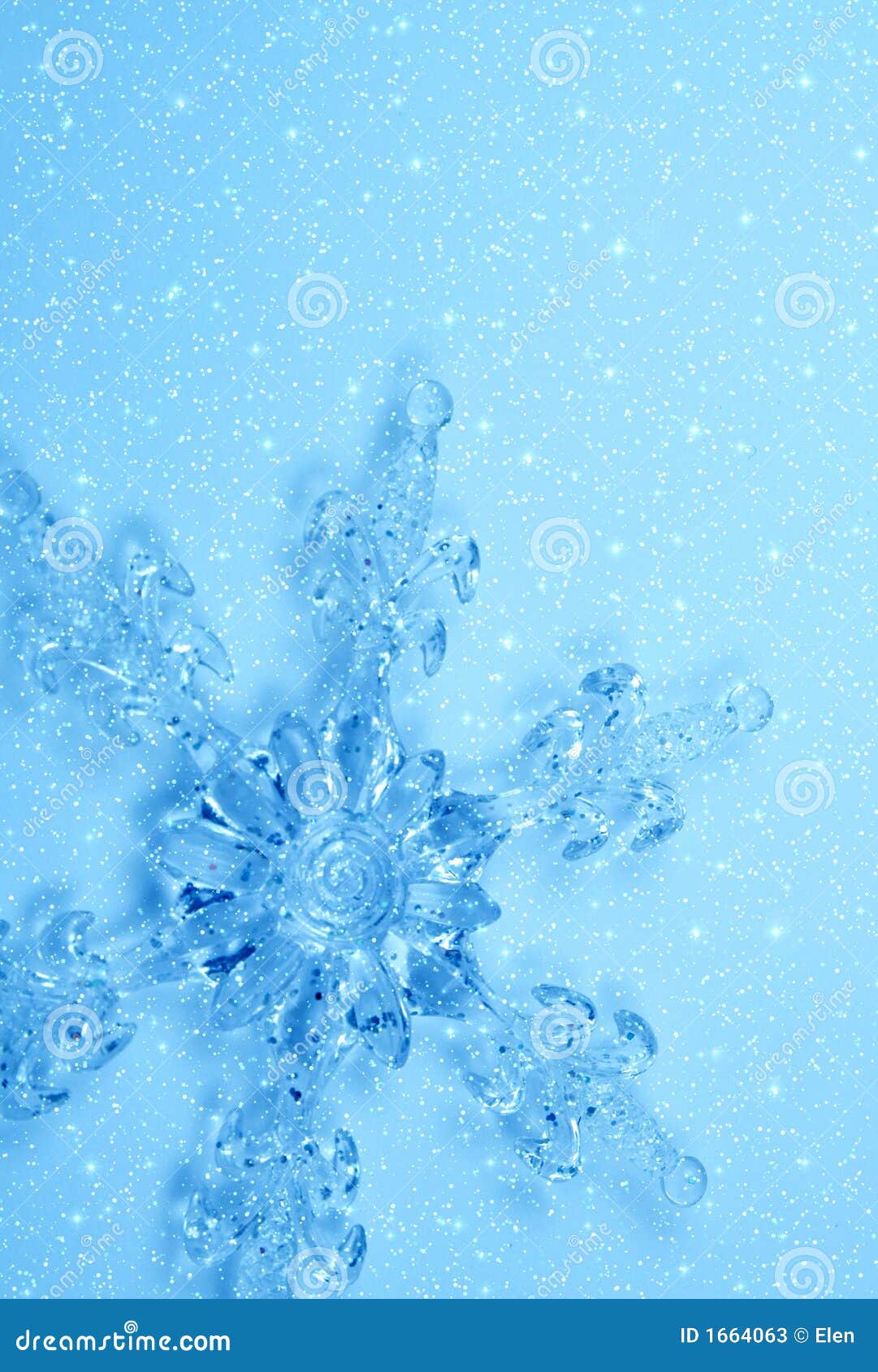 Crystal snowflake in snow stock image. Image of festival - 1664063