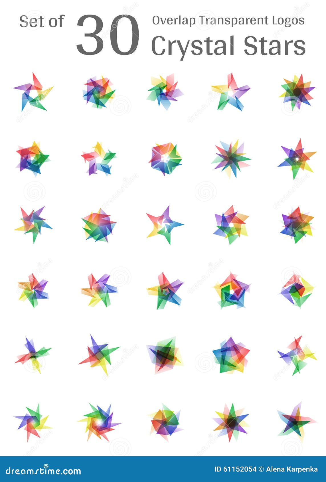 Crystal Star Logo stock abbildung. Illustration von marke - 61152054