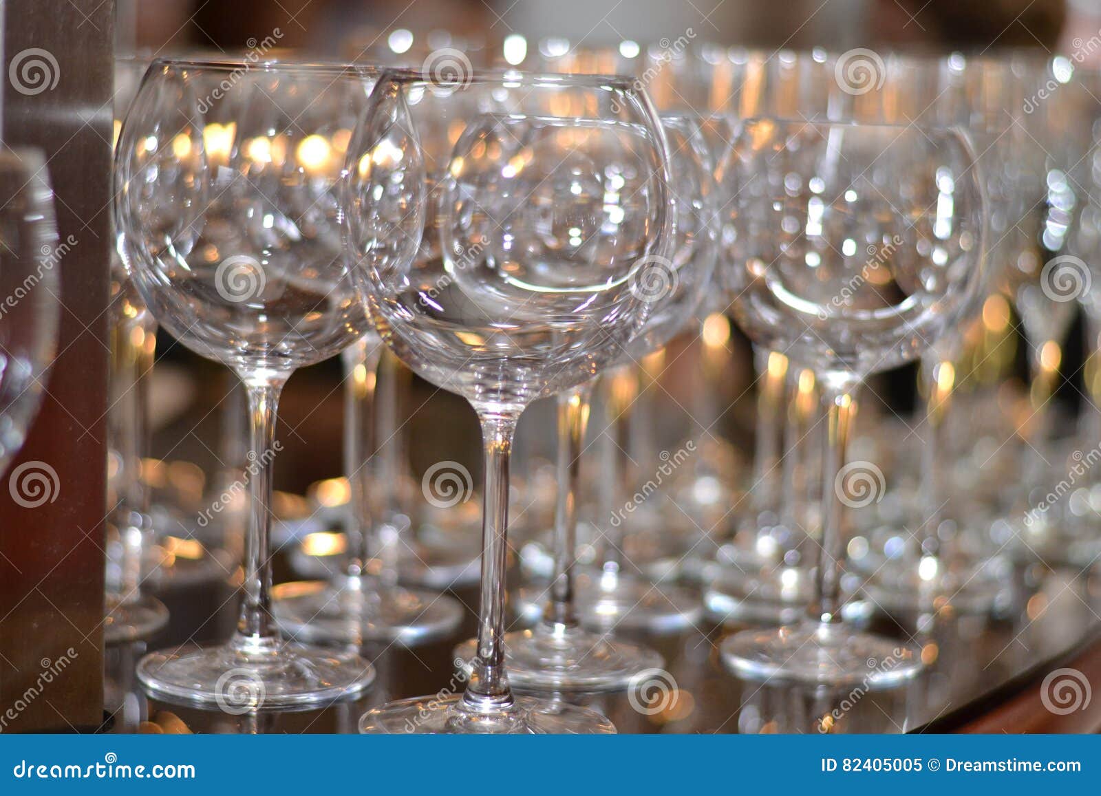 Crystal stemware stock image. Image of glassware, tableware - 82405005