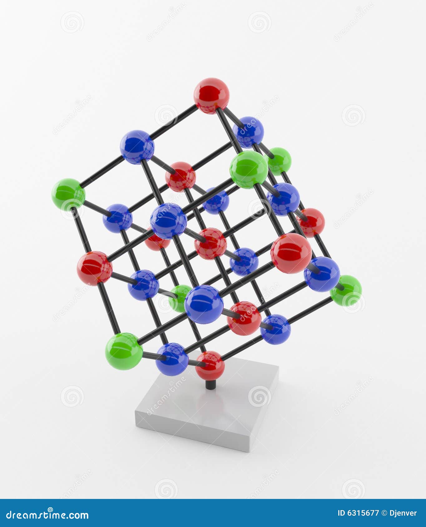 Crystal structure stock illustration. Illustration of dimensional - 6315677