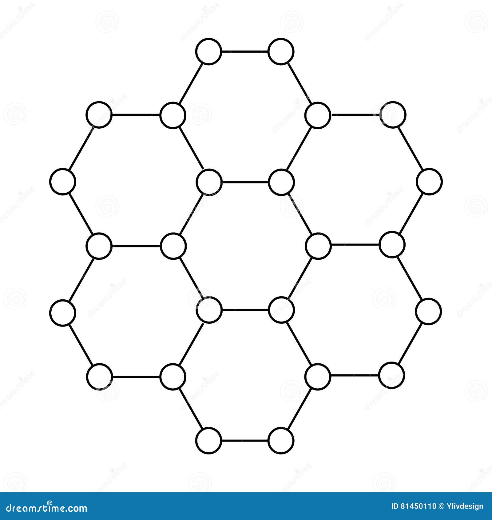 Crystal Structure Icon in Outline Style Stock Vector - Illustration of ...