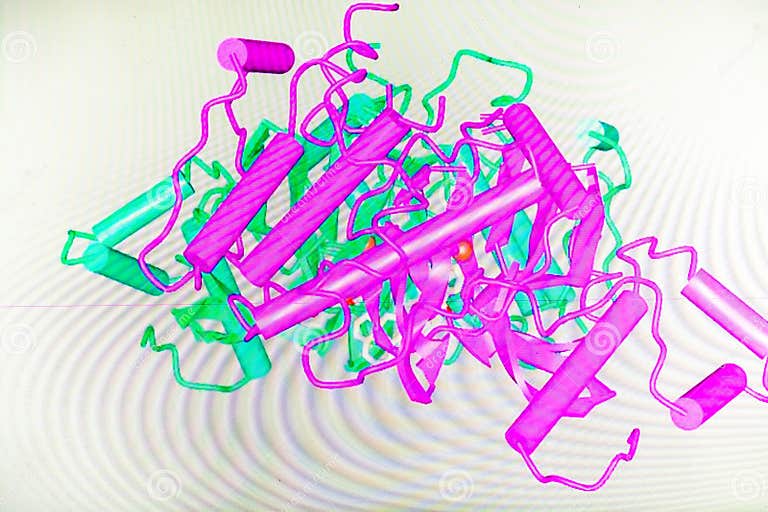 Crystal Structure of Protein Stock Image - Image of model, complex ...